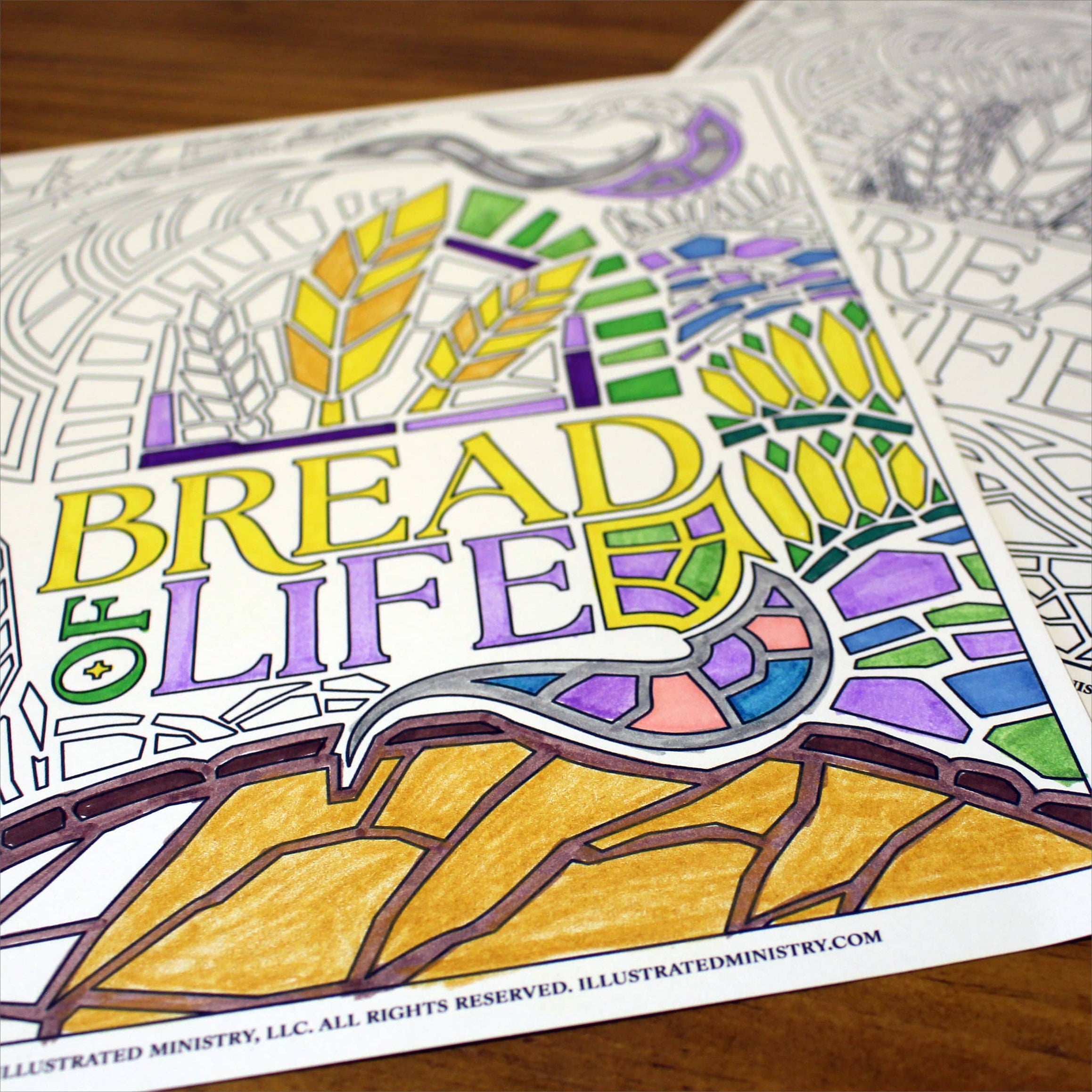 Bread of Life Coloring Page & Poster — Illustrated Ministry