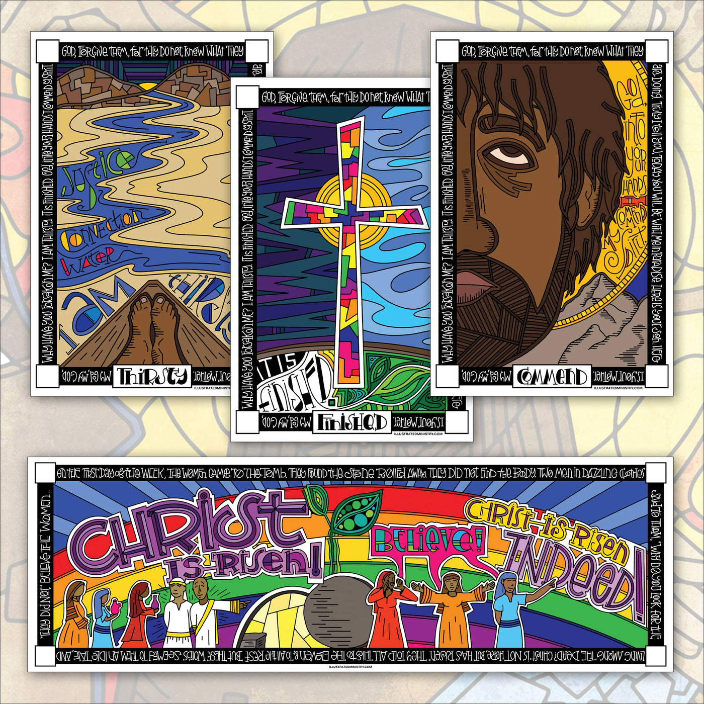 Seven Last Words Coloring Posters — Illustrated Ministry