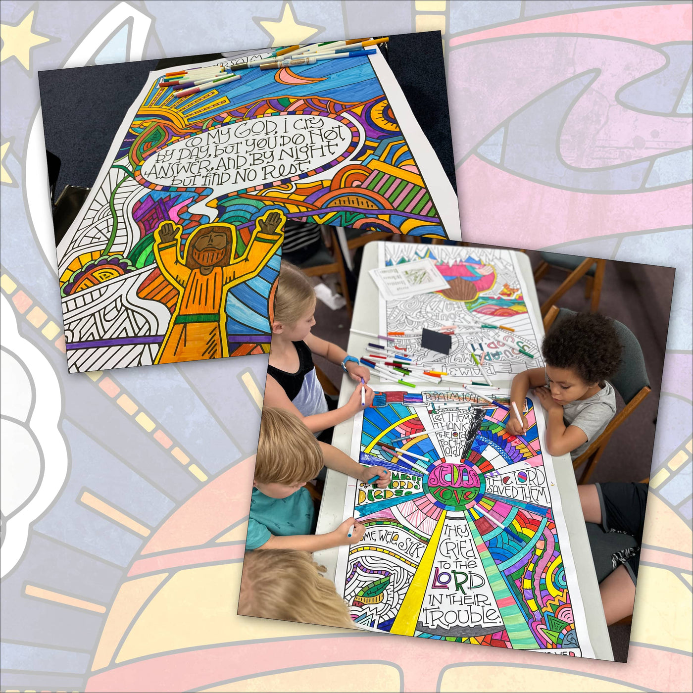 Psalms Coloring Posters • Create Communal Art Intergenerationally ...