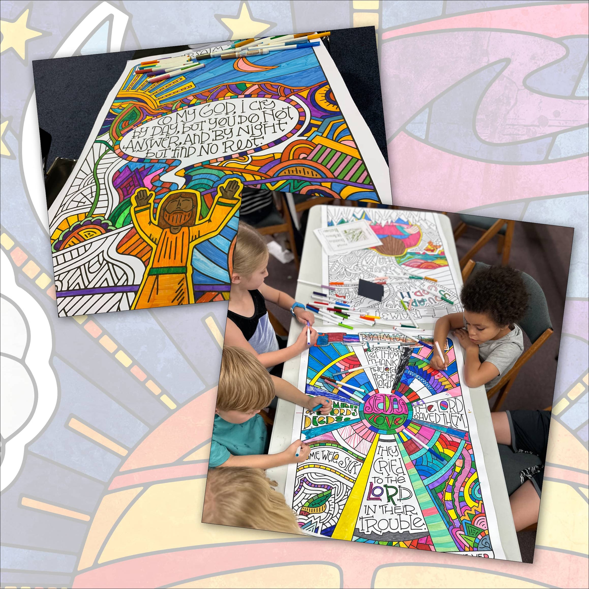 Psalms Coloring Posters • Create Communal Art Intergenerationally ...