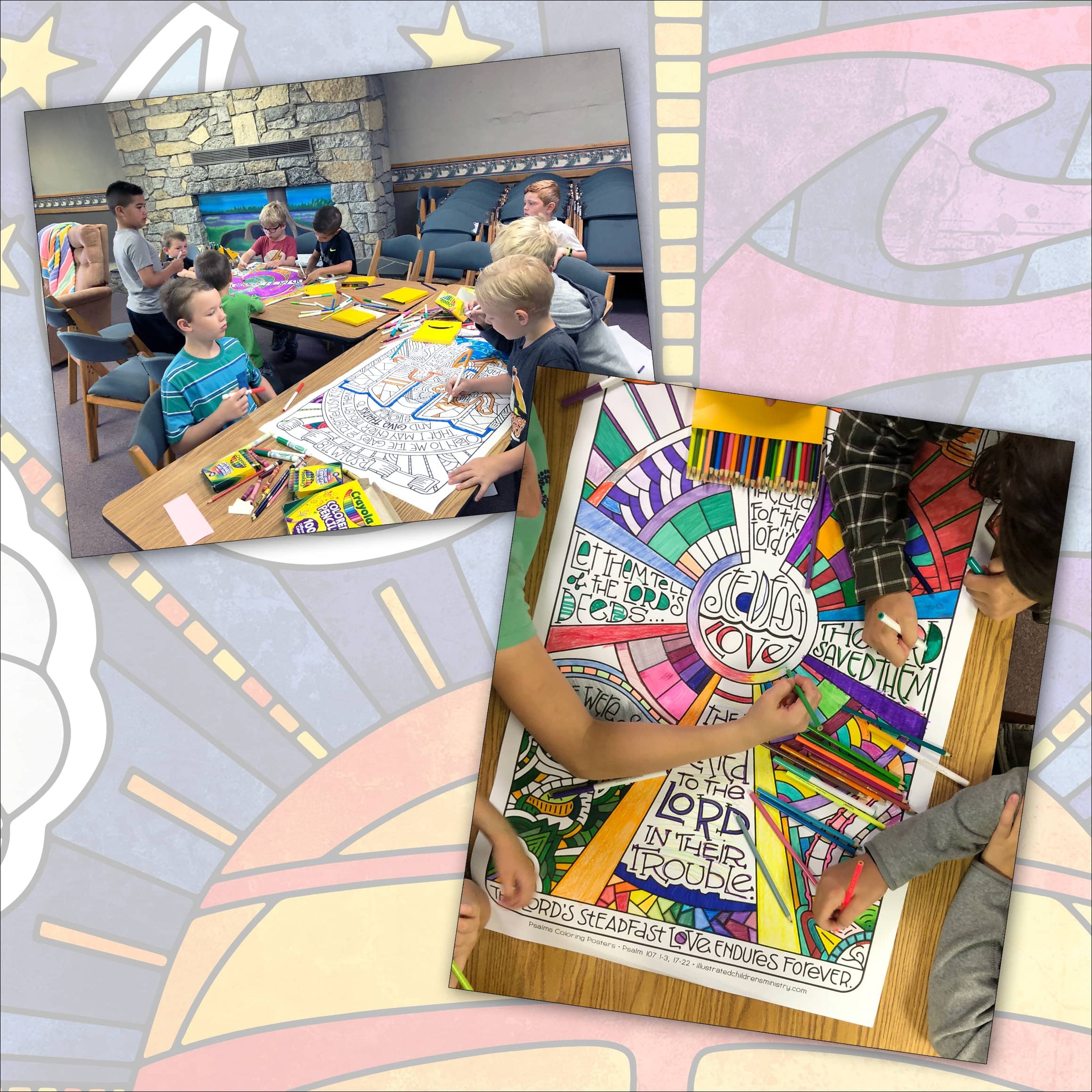 Psalms Coloring Posters • Create Communal Art Intergenerationally ...