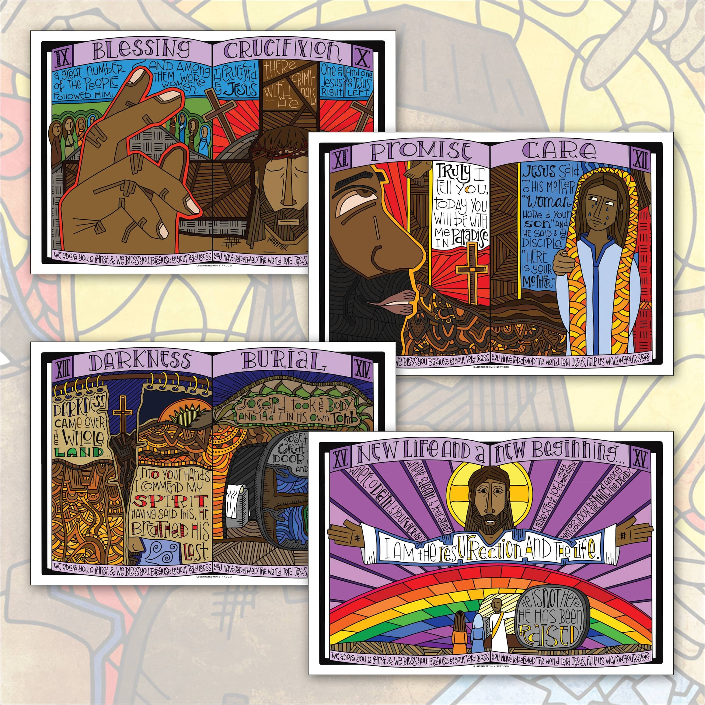 Stations of the Cross Coloring Posters — Illustrated Ministry