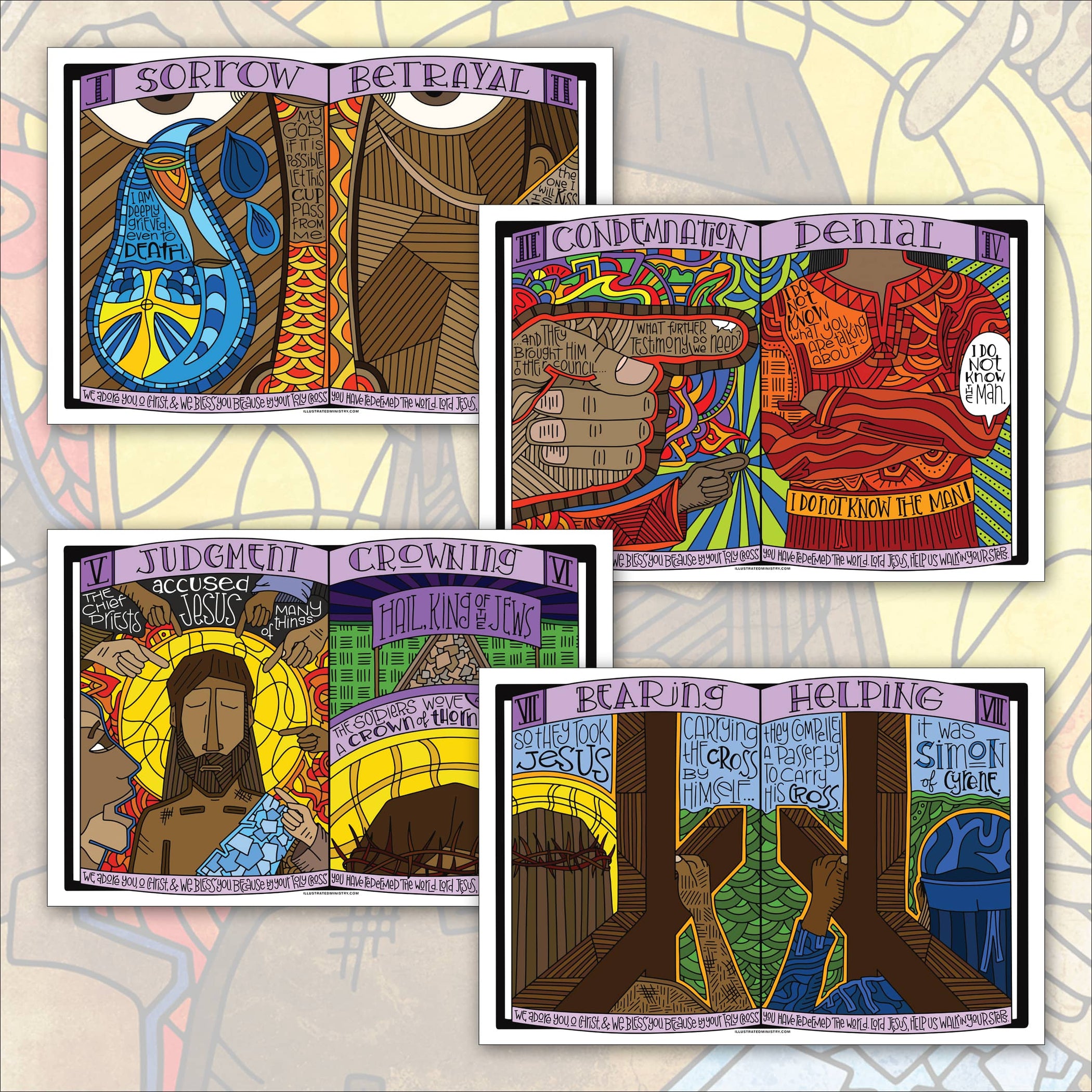Stations of the Cross Coloring Posters — Illustrated Ministry