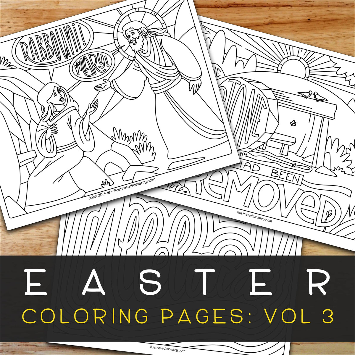 Easter Coloring Pages: Volume 3 — Illustrated Ministry
