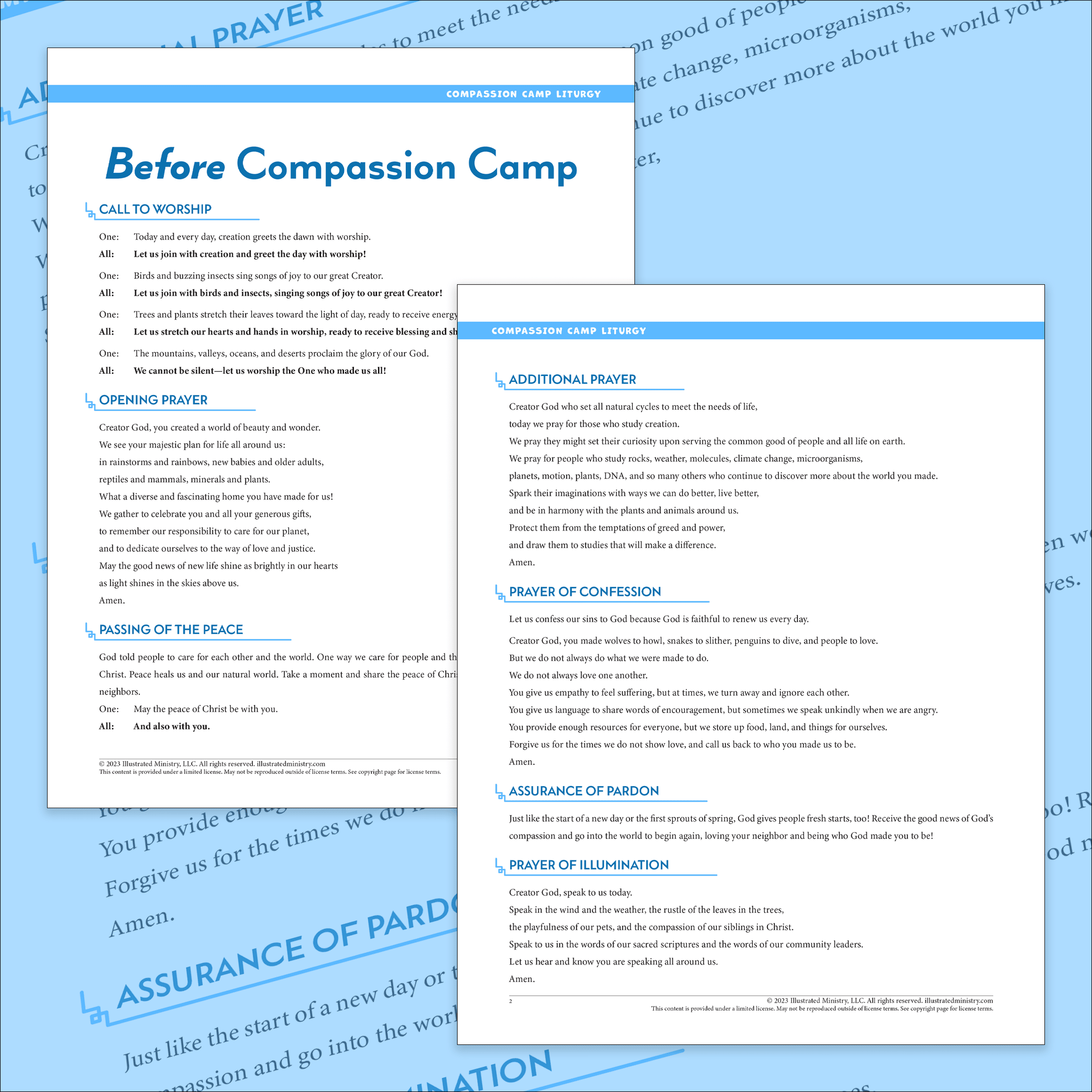 Liturgy for Compassion Camp: What Every Living Thing Needs ...