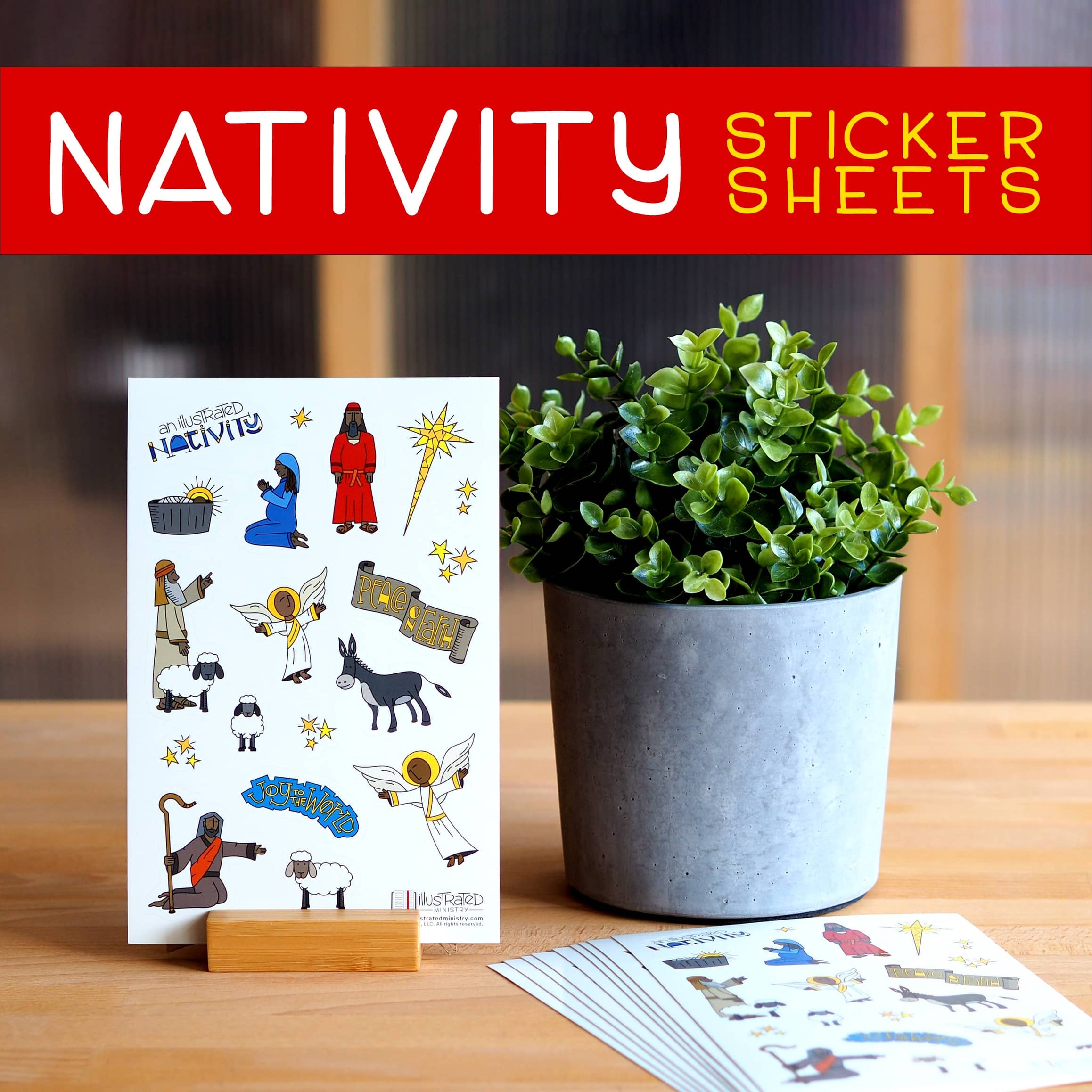 Nativity Sticker Sheets — Illustrated Ministry