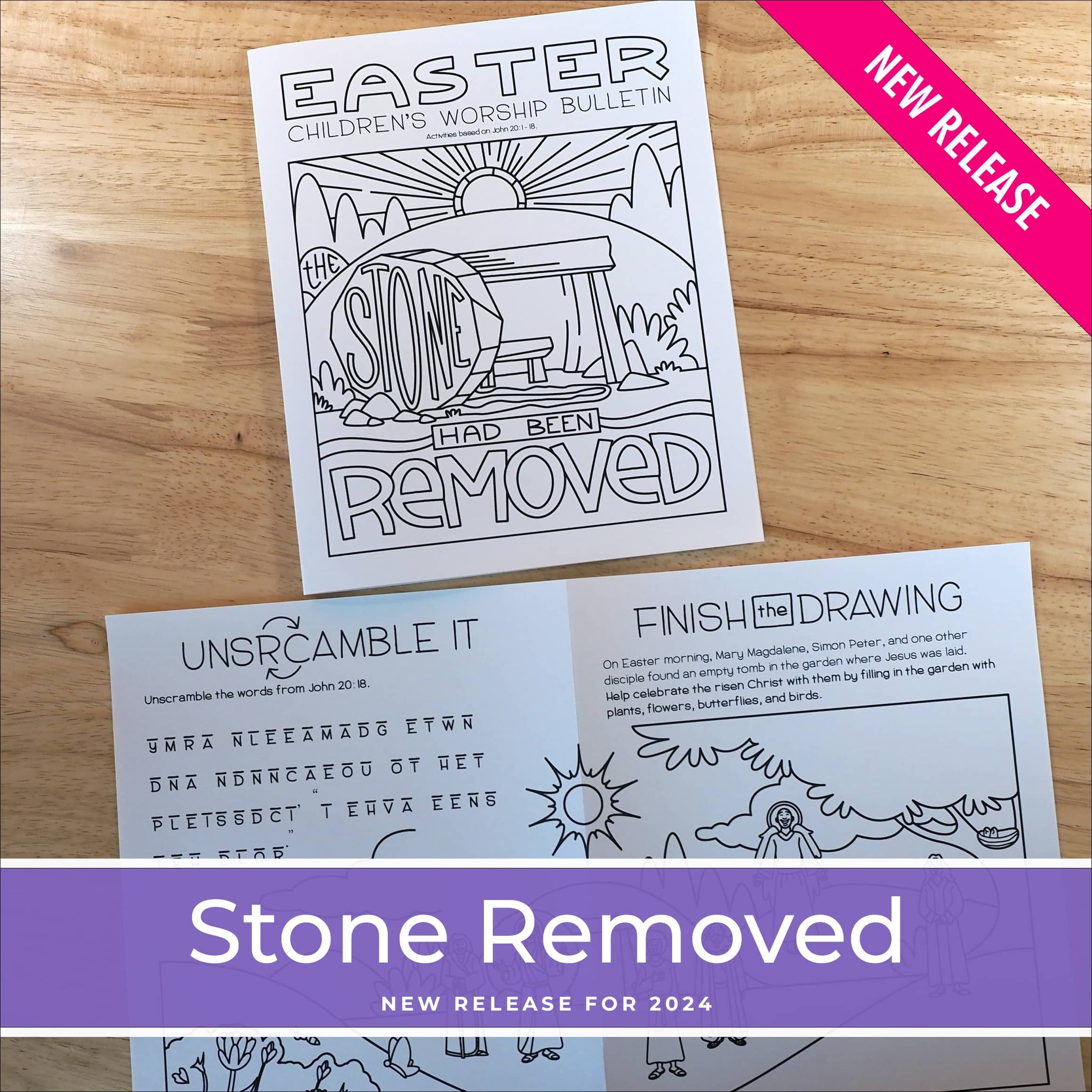 Illustrated Easter Children's Worship Bulletin — Illustrated Ministry