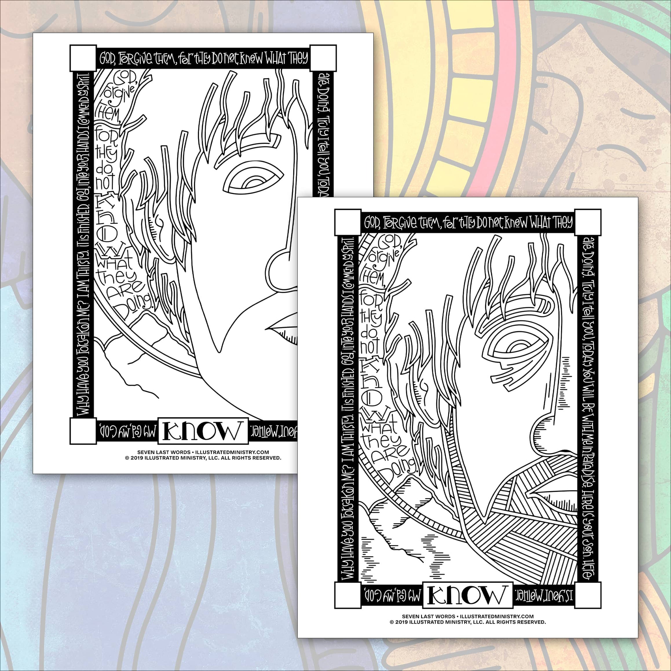Seven Last Words Coloring Pages — Illustrated Ministry