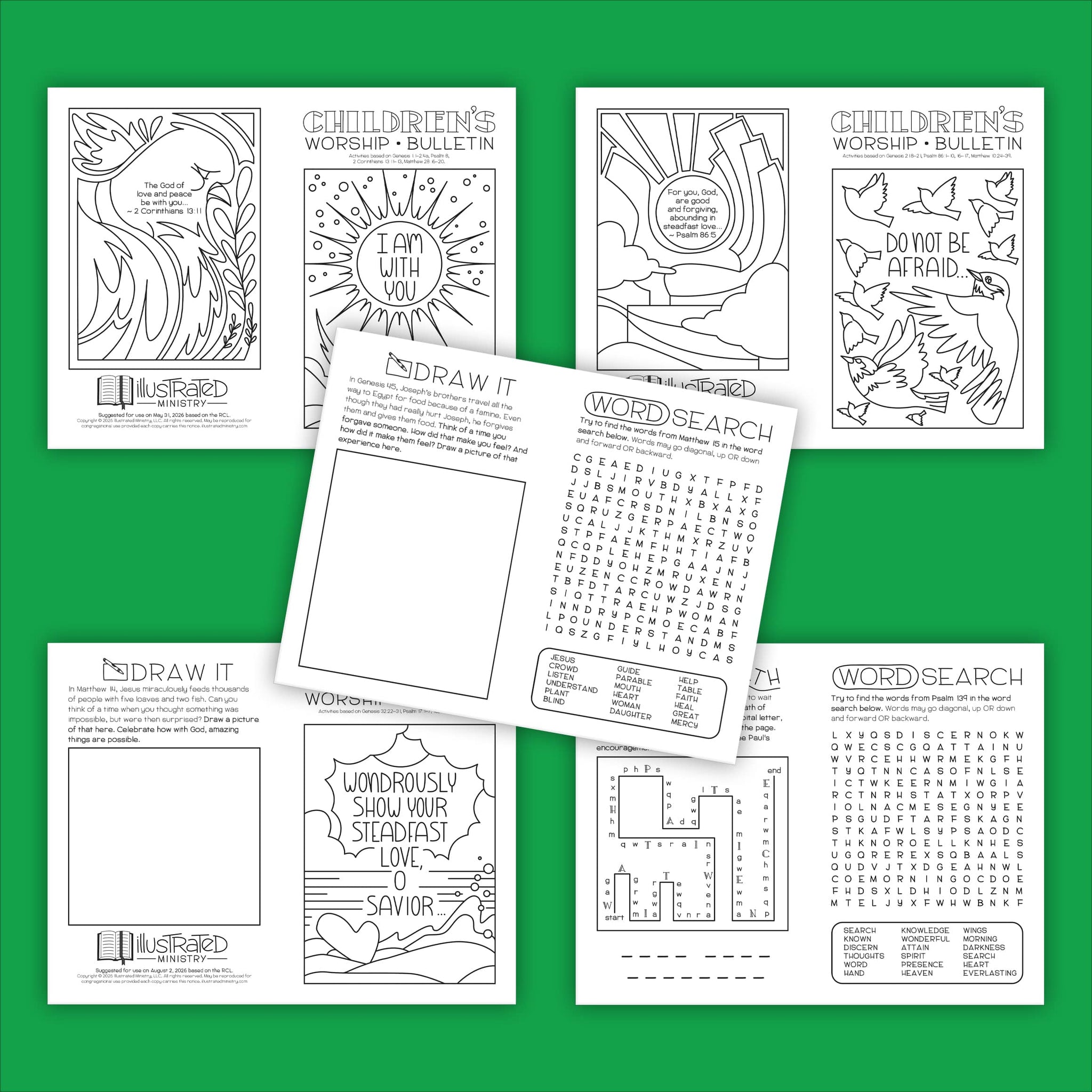 Children's Worship Bulletins — Illustrated Ministry