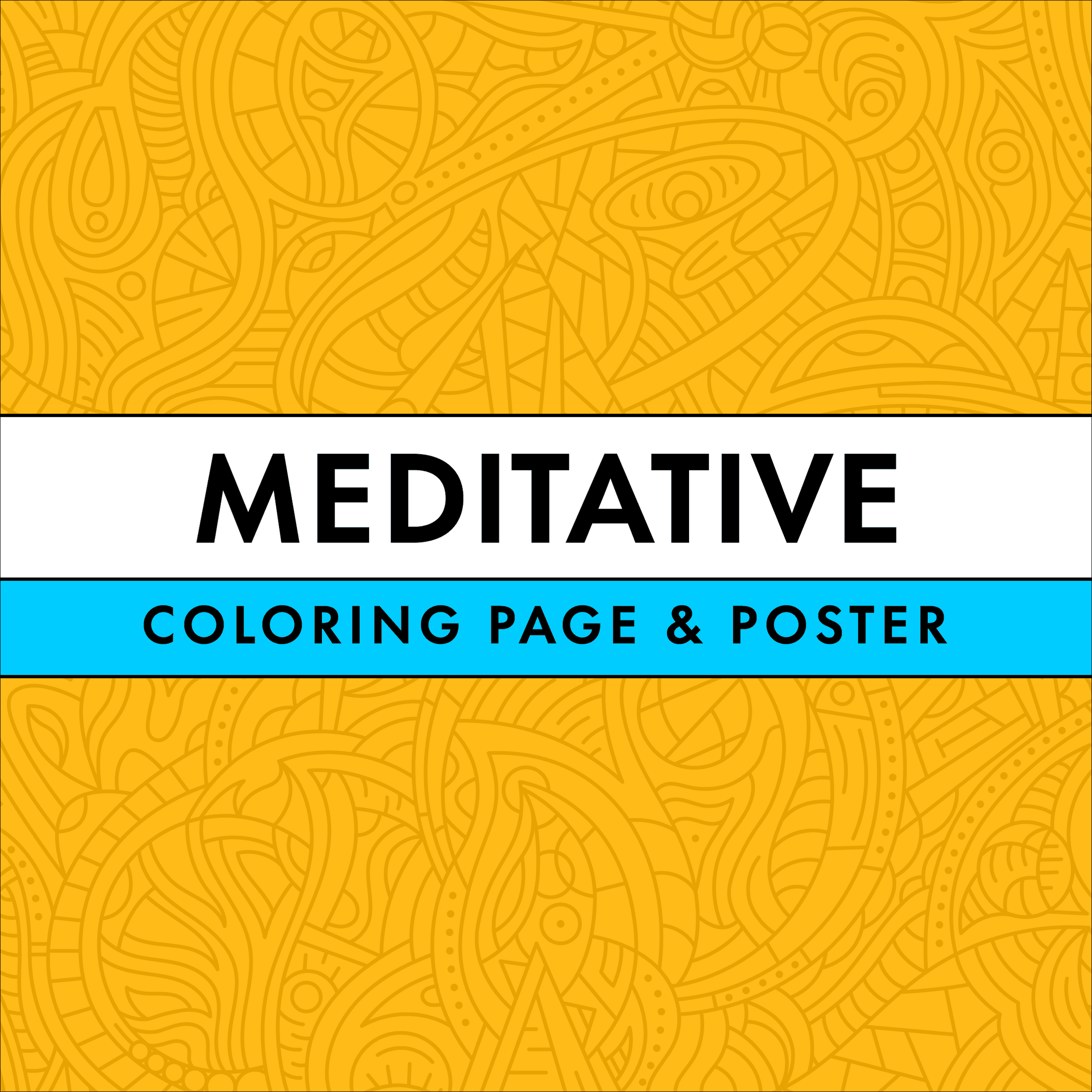 Meditative Coloring Page & Poster — Illustrated Ministry