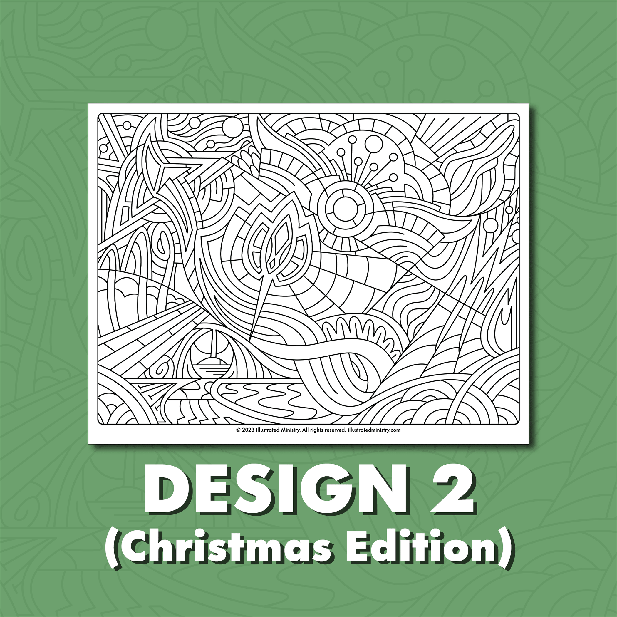 Meditative Coloring Page & Poster — Illustrated Ministry