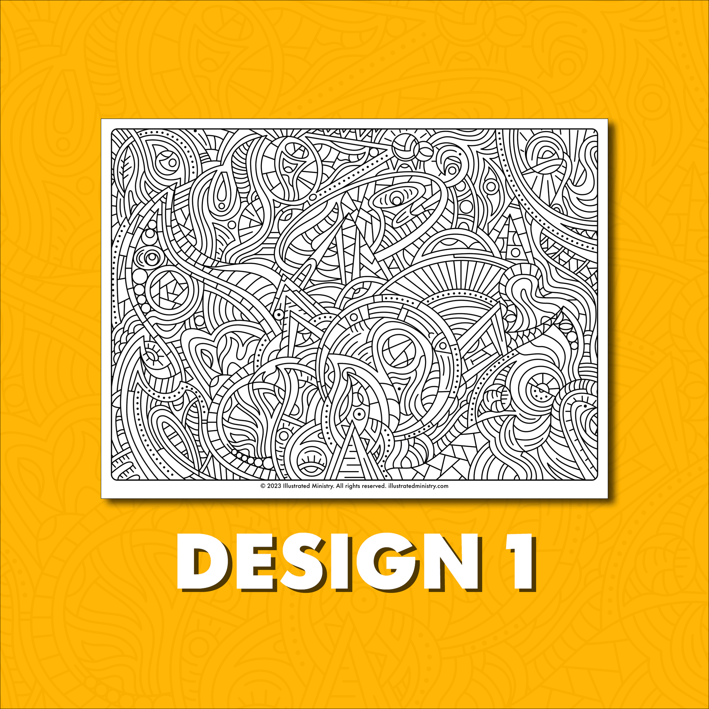 Meditative Coloring Page & Poster — Illustrated Ministry