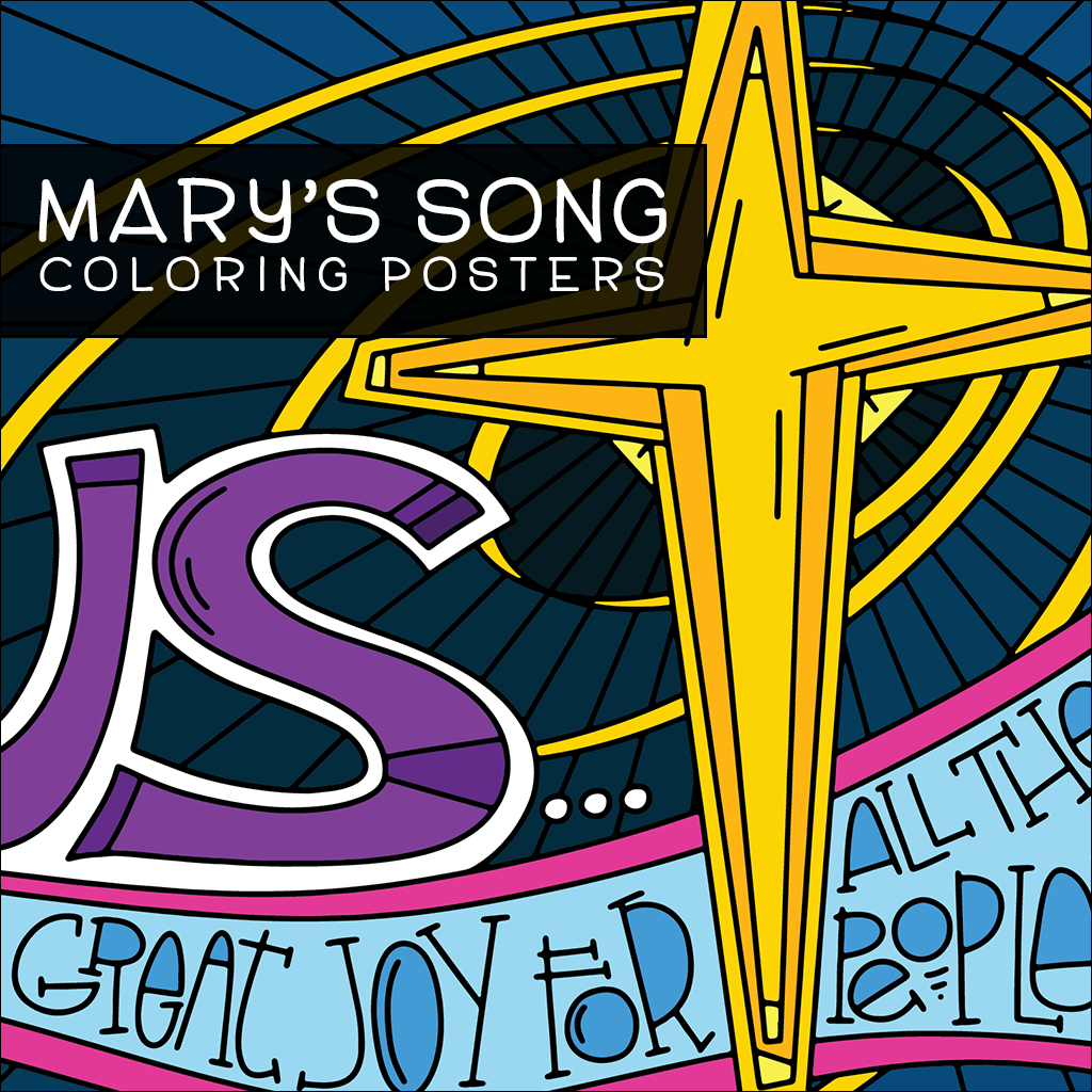 Mary's Song Coloring Posters • Advent Activity Art for All Ages ...