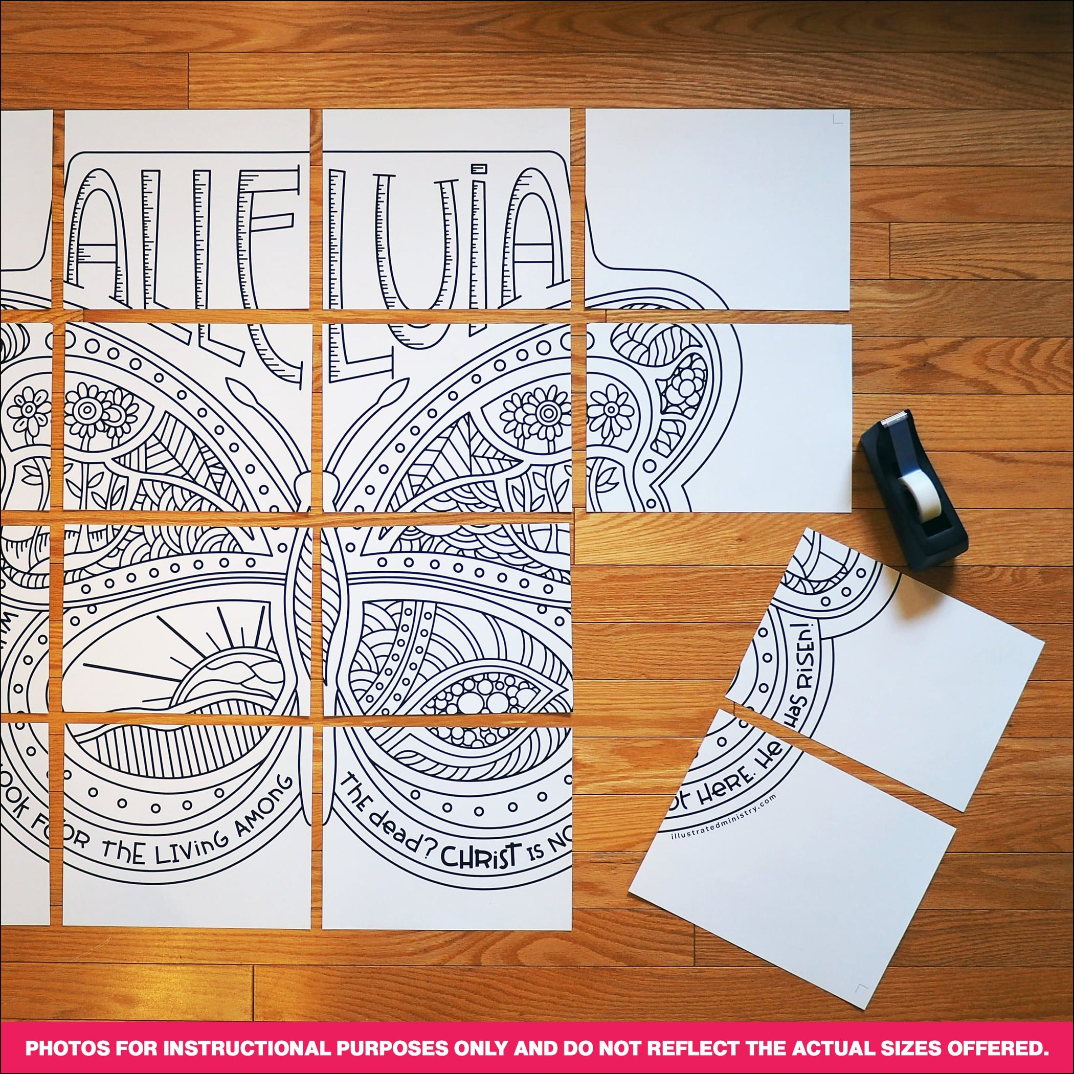 Alleluia Butterfly Coloring Page & Poster — Illustrated Ministry