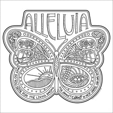Alleluia Butterfly Coloring Page & Poster — Illustrated Ministry