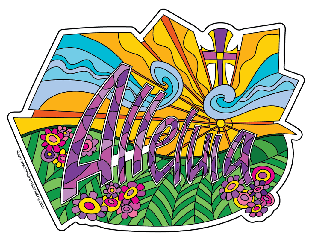 Alleluia Sunbeams Coloring Page & Poster — Illustrated Ministry