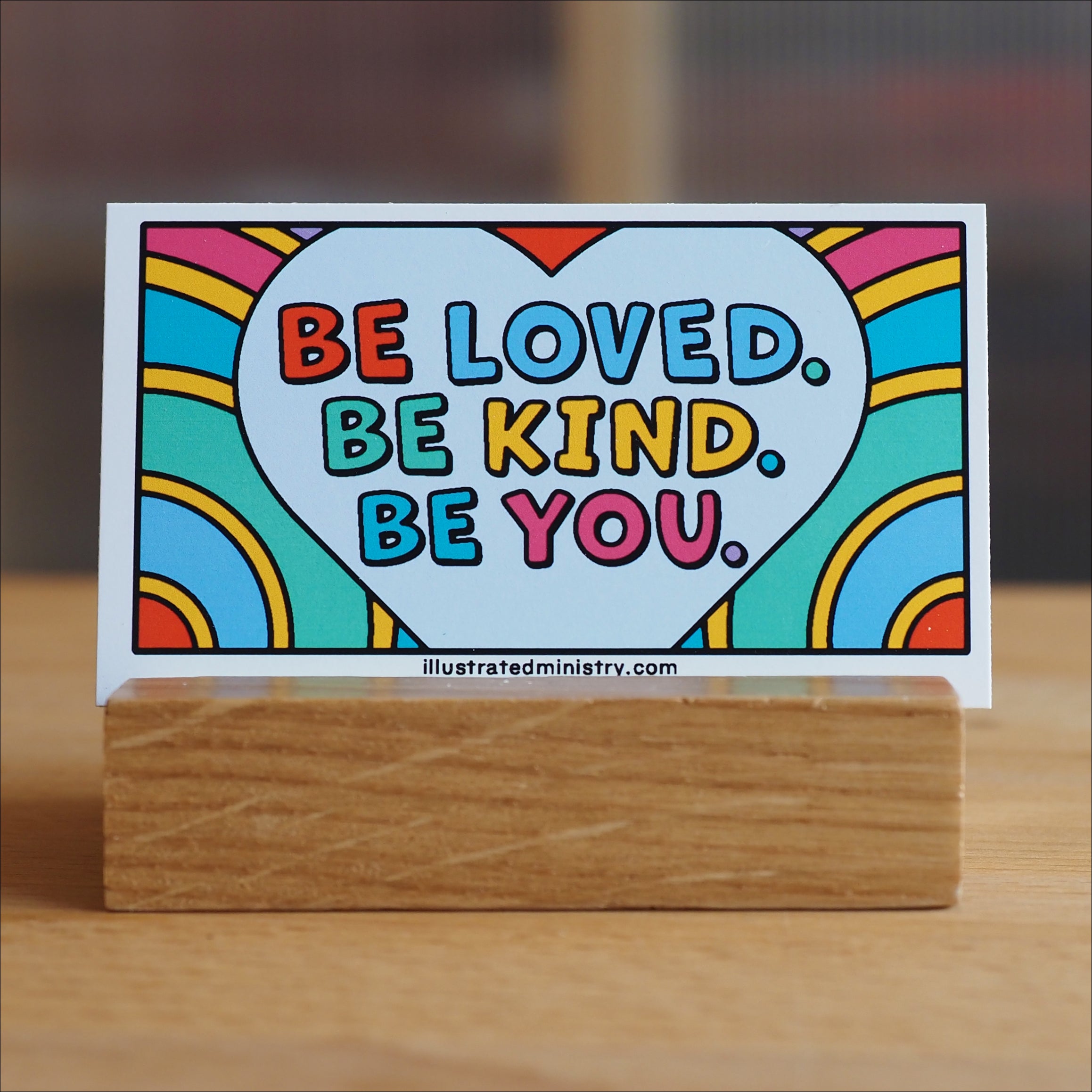"Be Loved. Be Kind. Be You." Backpack Tags — Illustrated Ministry
