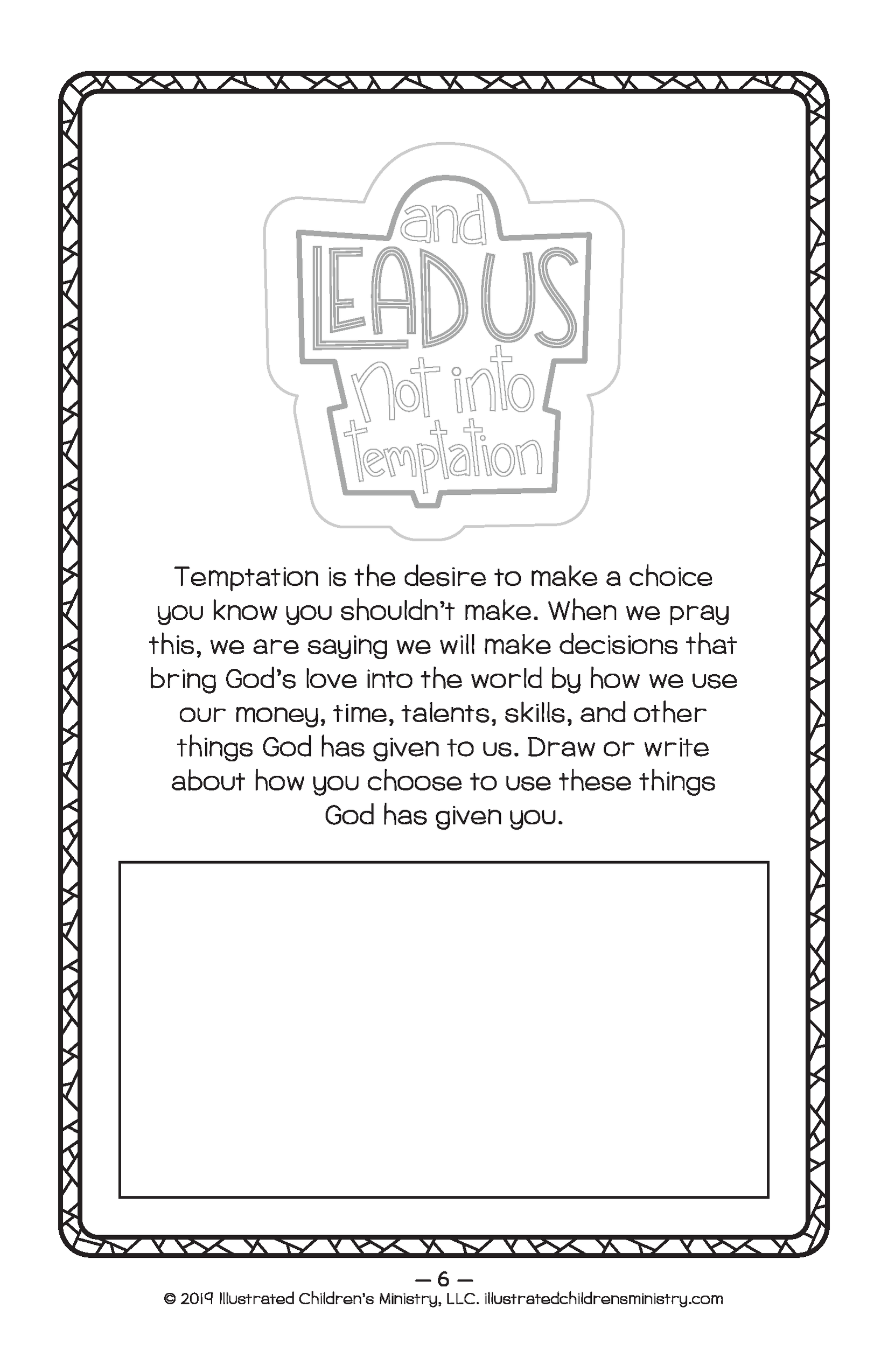 Lord's Prayer Illustrated Prayer Booklet — Illustrated Ministry