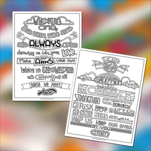 Prayers for Compassion Coloring Pages: Volume 1 — Illustrated Ministry