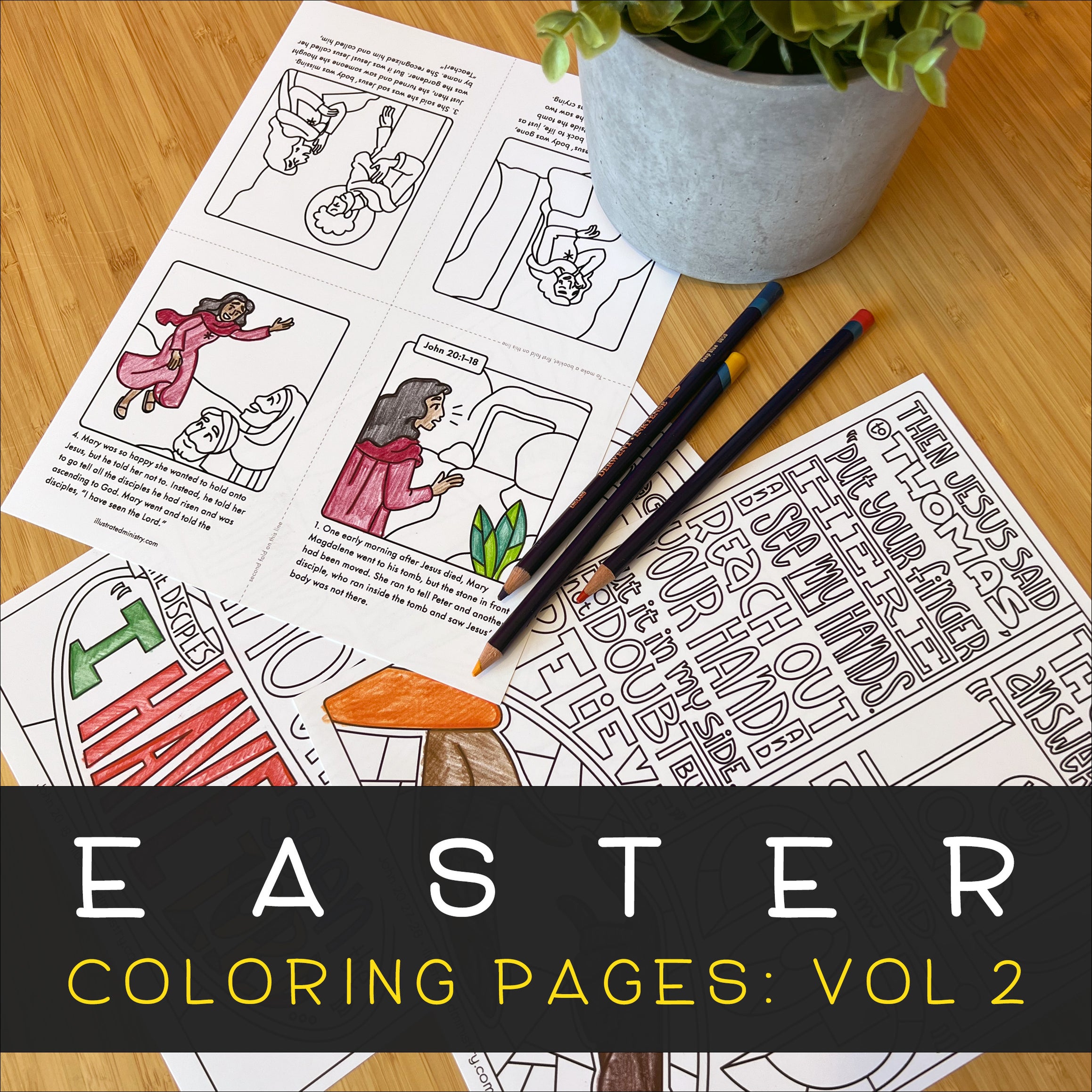 Easter Coloring Pages: Volume 2 — Illustrated Ministry