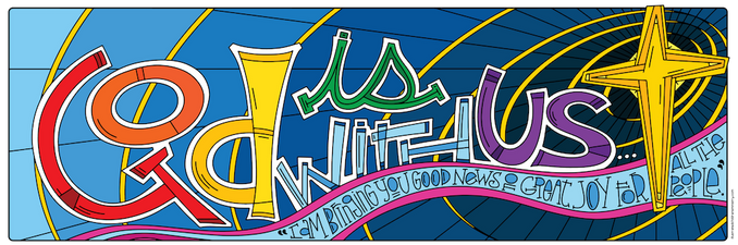 "God is With Us" Coloring Page & Poster — Illustrated Ministry