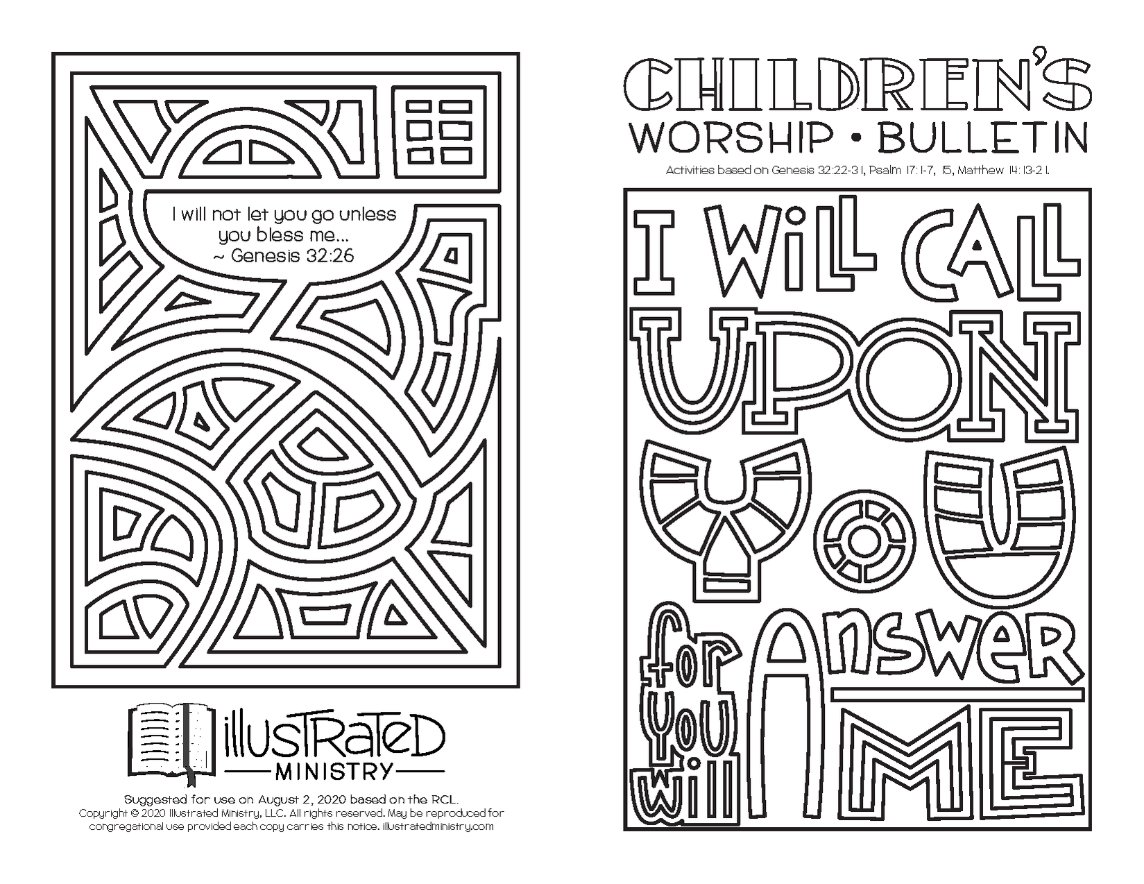 Illustrated Worship Children's Bulletins: Summer 2020 — Illustrated ...