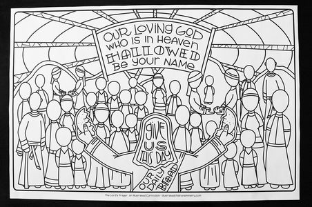 The Lord's Prayer Curriculum Coloring Posters — Illustrated Ministry