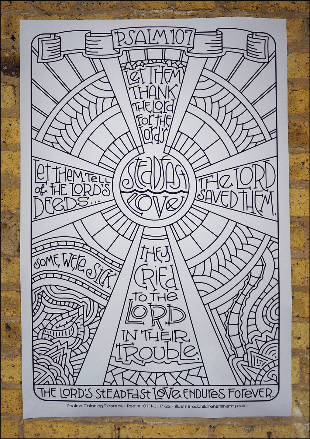 Psalms Coloring Posters • Create Communal Art Intergenerationally ...