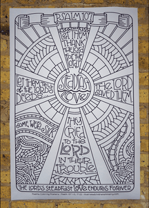 Psalms Coloring Posters • Create Communal Art Intergenerationally ...