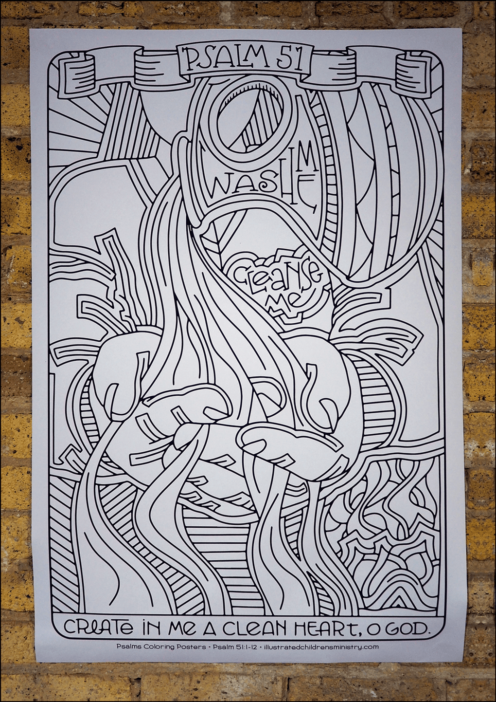 Psalms Coloring Posters • Create Communal Art Intergenerationally ...