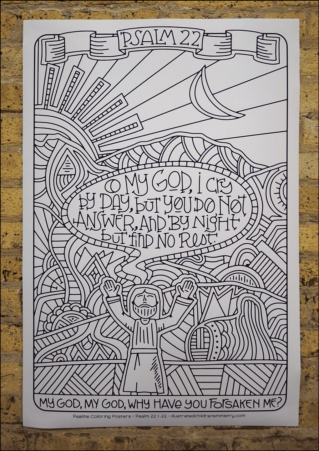 Psalms Coloring Posters • Create Communal Art Intergenerationally ...