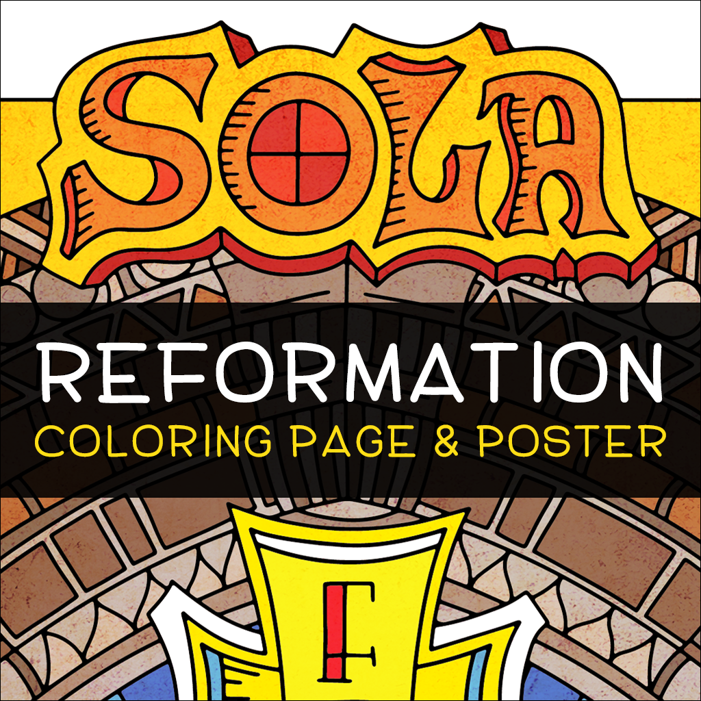 Reformation Day Coloring Page & Poster — Illustrated Ministry
