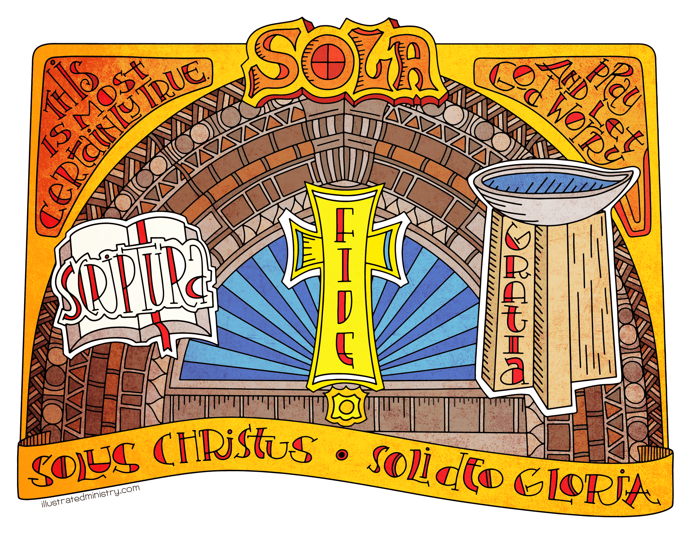Reformation Day Coloring Page & Poster — Illustrated Ministry