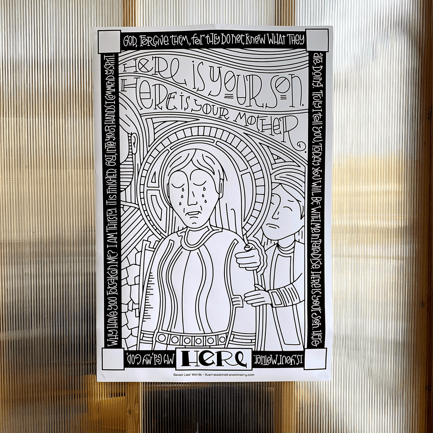Seven Last Words Coloring Posters — Illustrated Ministry