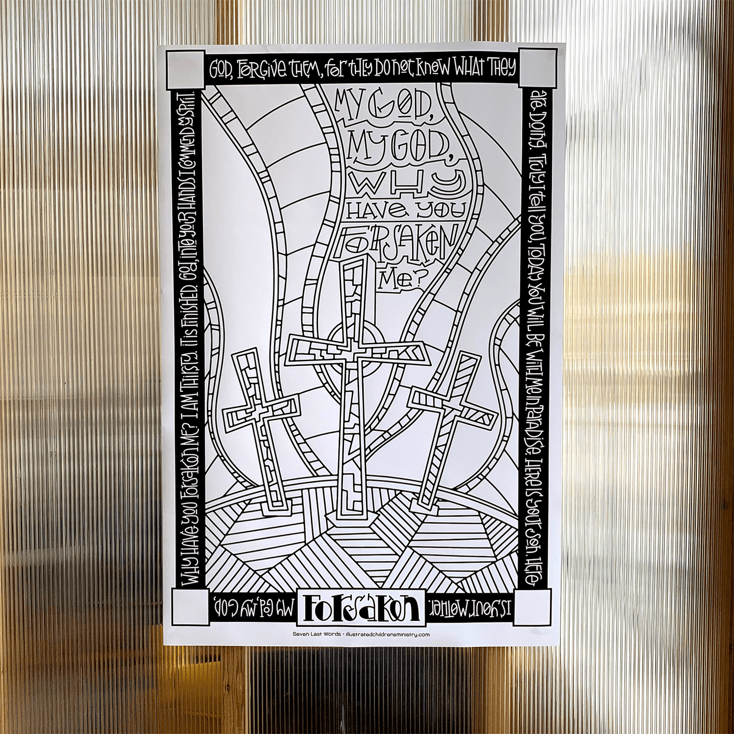 Seven Last Words Coloring Posters — Illustrated Ministry