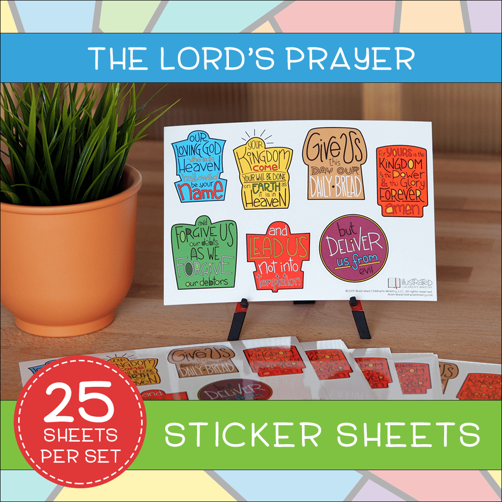 The Lord's Prayer Sticker Sheets — Illustrated Ministry