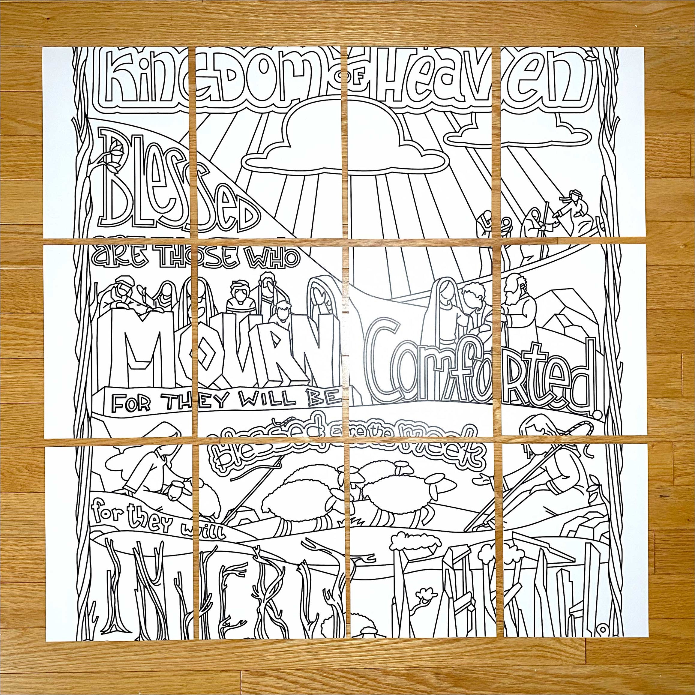 The Beatitudes Coloring Posters — Illustrated Ministry