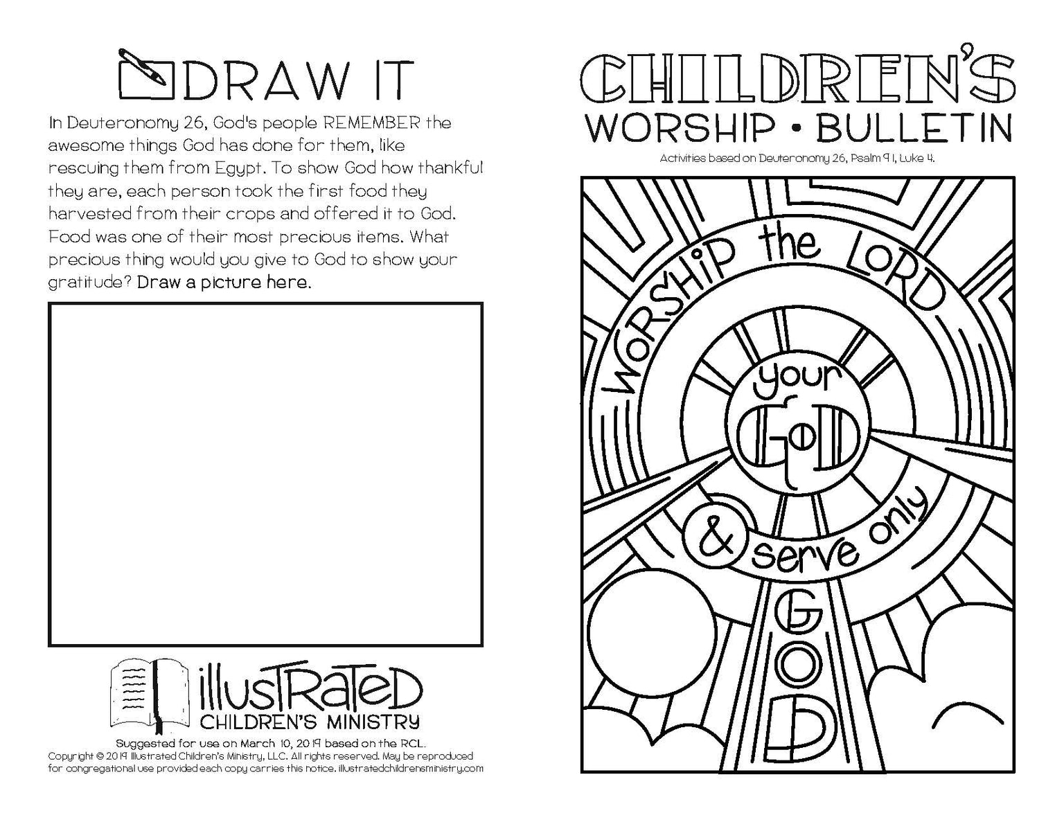 Children's Worship Bulletins — Illustrated Ministry