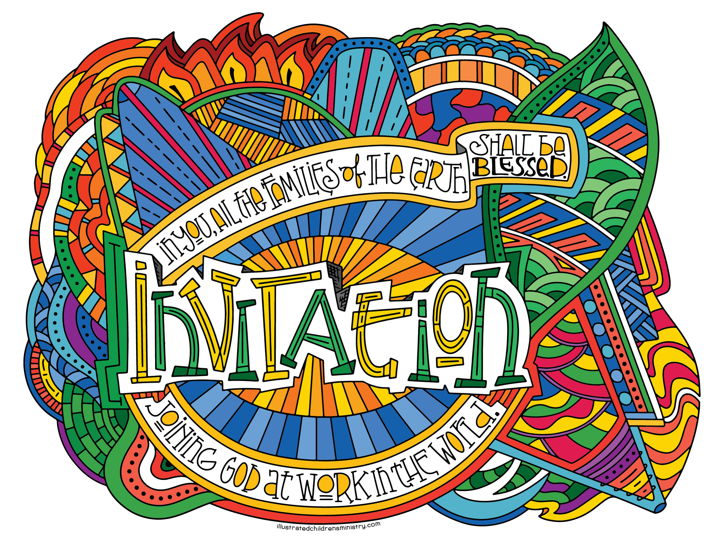 Illustrated Invitation Coloring Posters — Illustrated Ministry